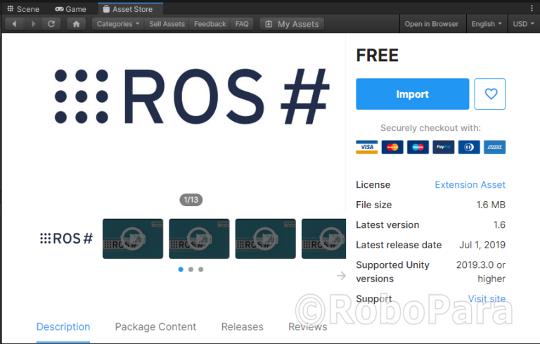 Ros-sharpを使って、UnityとROSで通信してみる | RoboPara